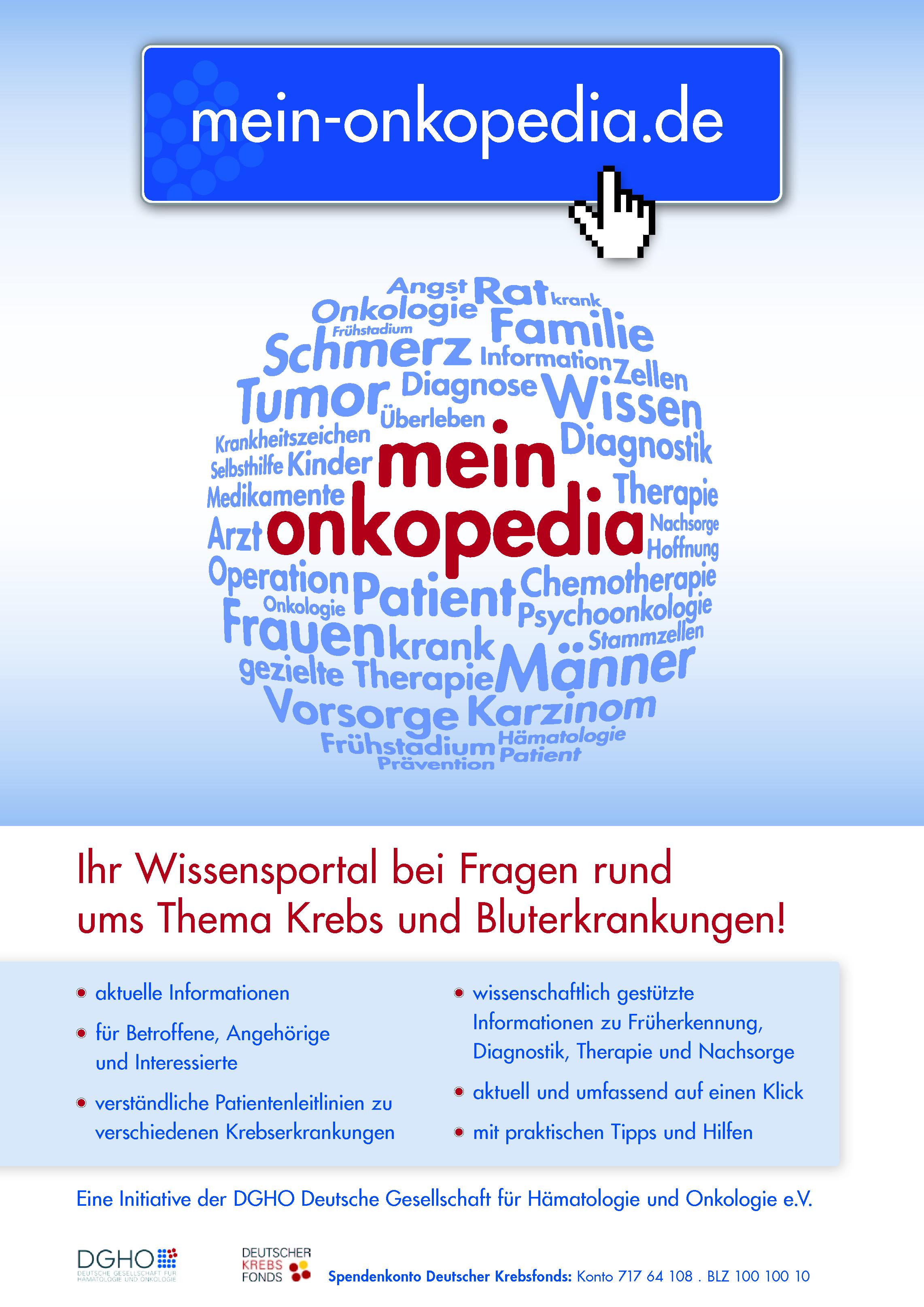 Mein Onkopedia in neuem Format — Onkopedia